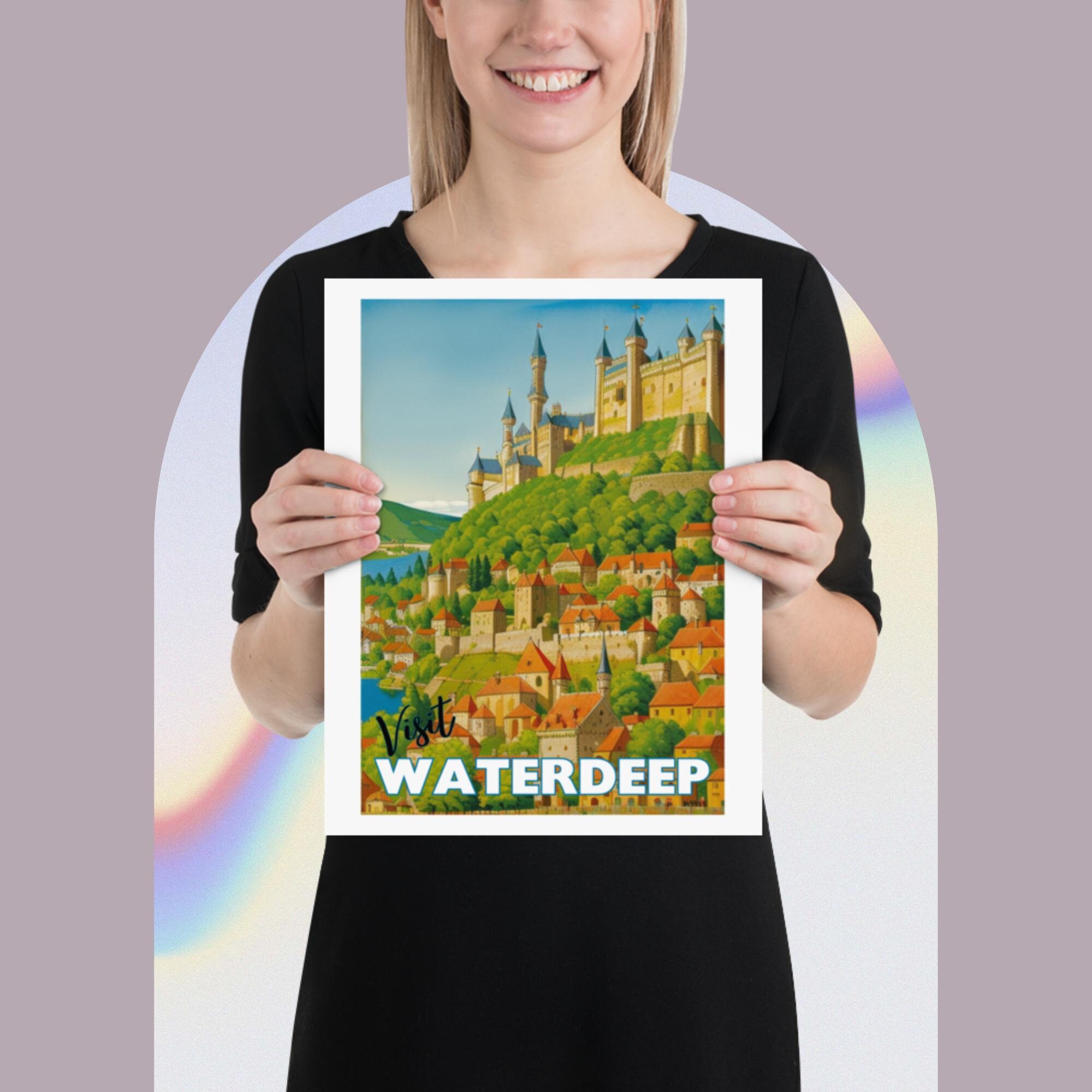 Waterdeep Tourism Poster Sword Coast D&D Art - Etsy