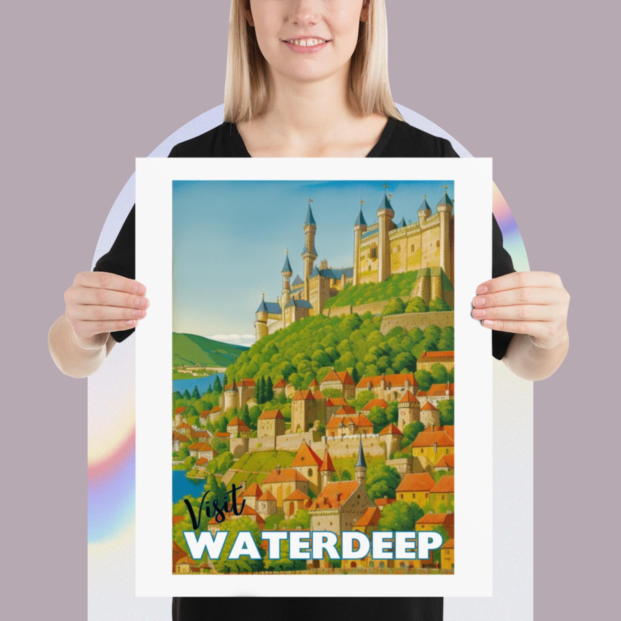 Waterdeep Tourism Poster Sword Coast D&D Art - Etsy