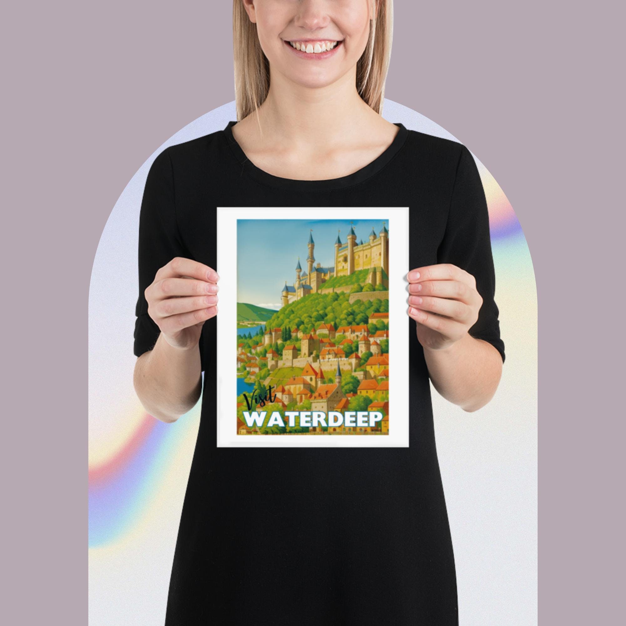 Waterdeep Tourism Poster Sword Coast D&D Art - Etsy