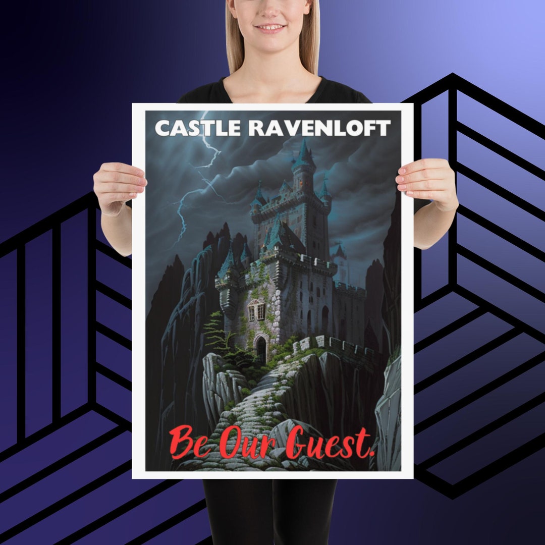 Castle Ravenloft Tourism Poster Barovia Ravenloft D&D Art - Etsy UK