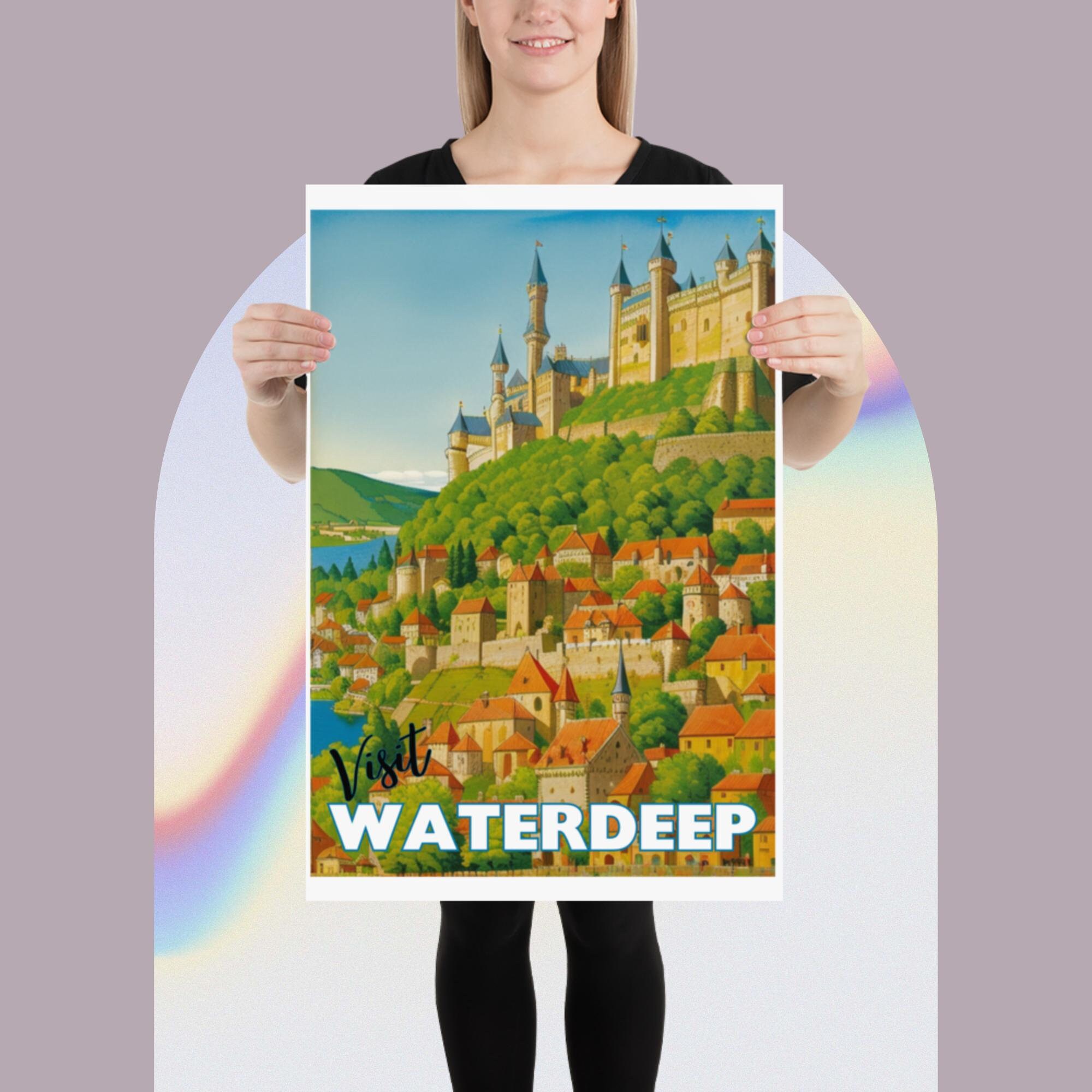 Waterdeep Tourism Poster Sword Coast D&D Art - Etsy
