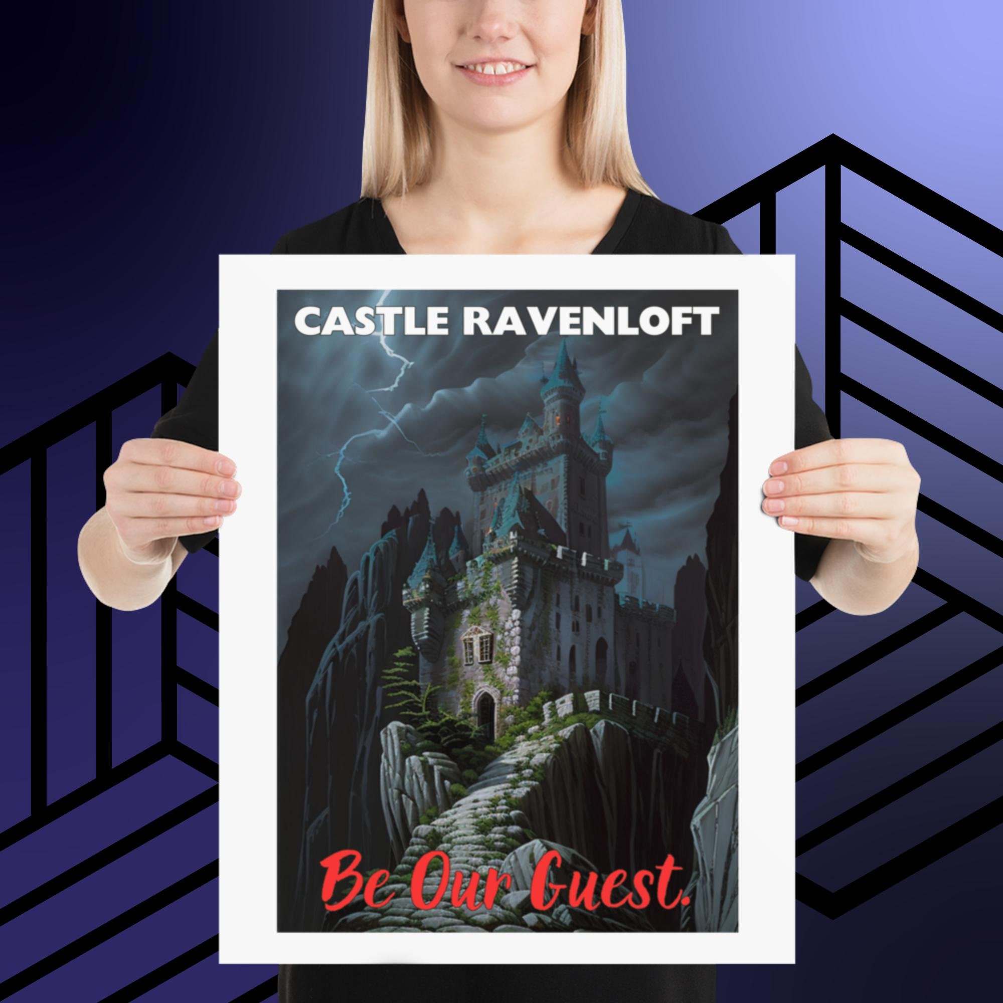 Castle Ravenloft Tourism Poster Barovia Ravenloft D&D Art - Etsy