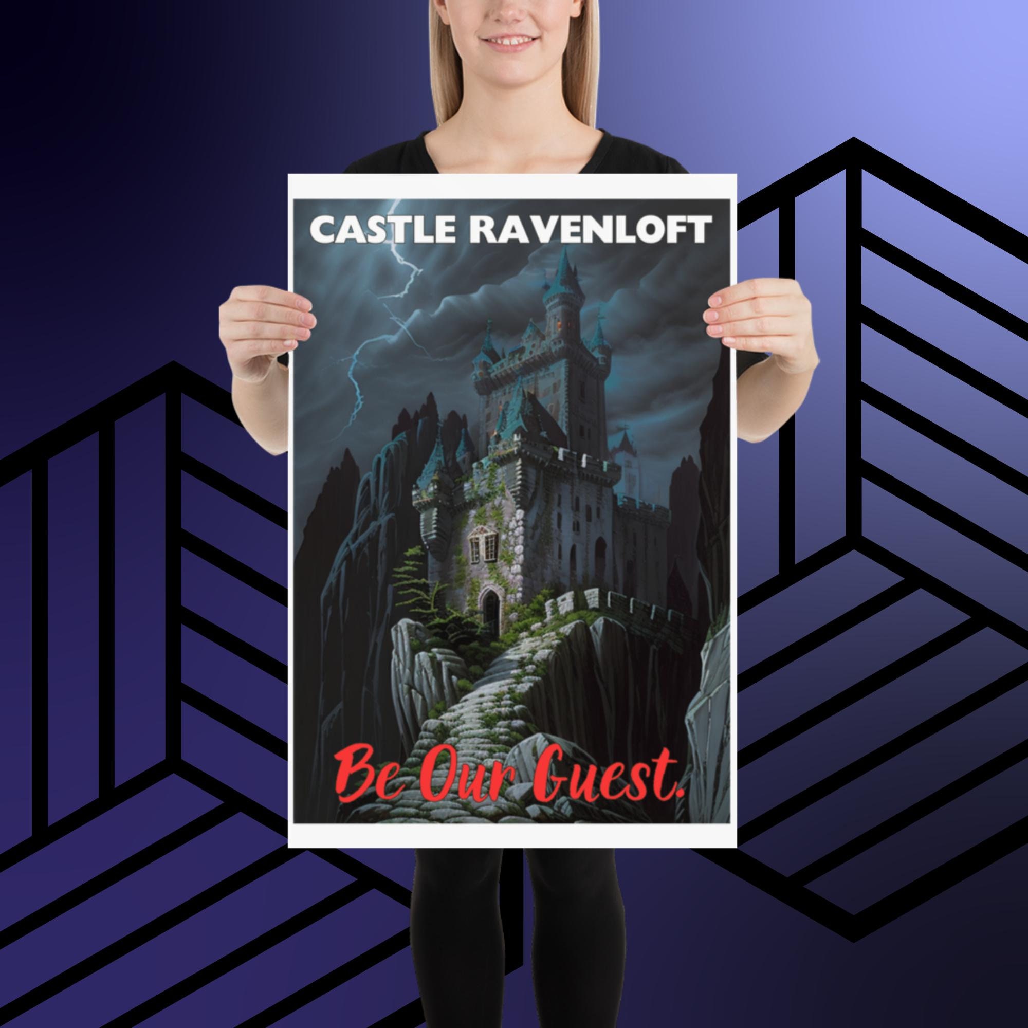 Castle Ravenloft Tourism Poster Barovia Ravenloft D&D Art - Etsy