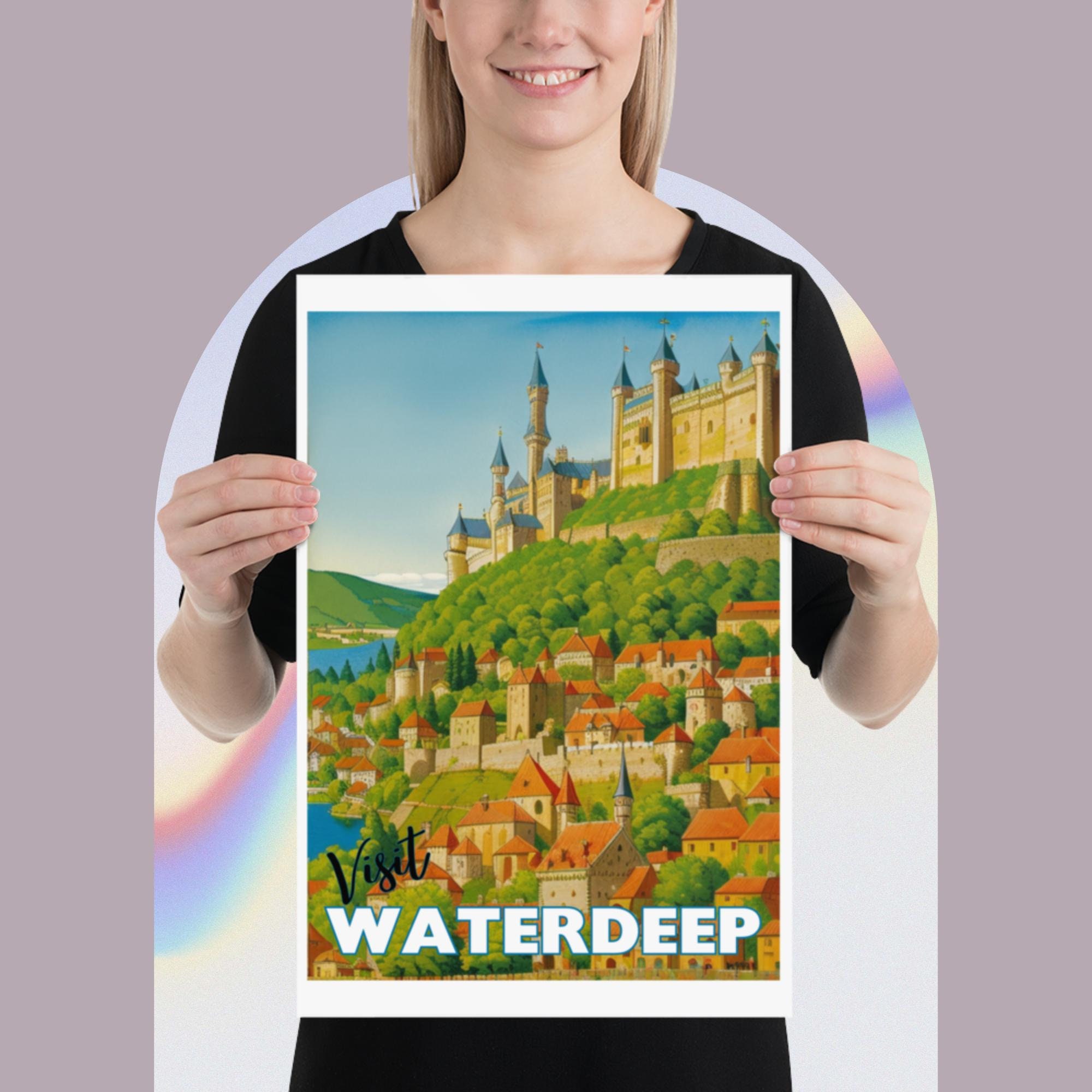 Waterdeep Tourism Poster Sword Coast D&D Art - Etsy