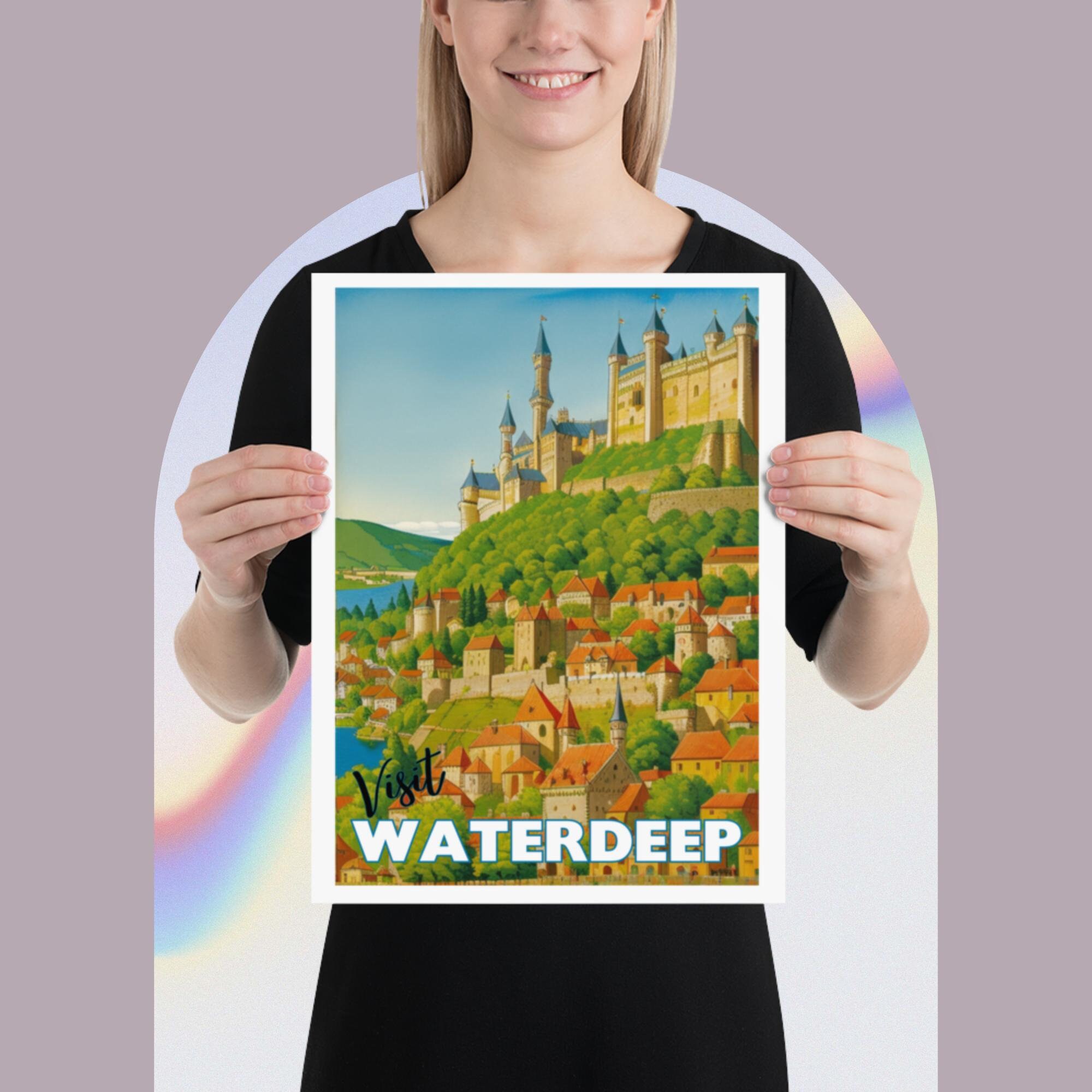 Waterdeep Tourism Poster Sword Coast D&D Art - Etsy