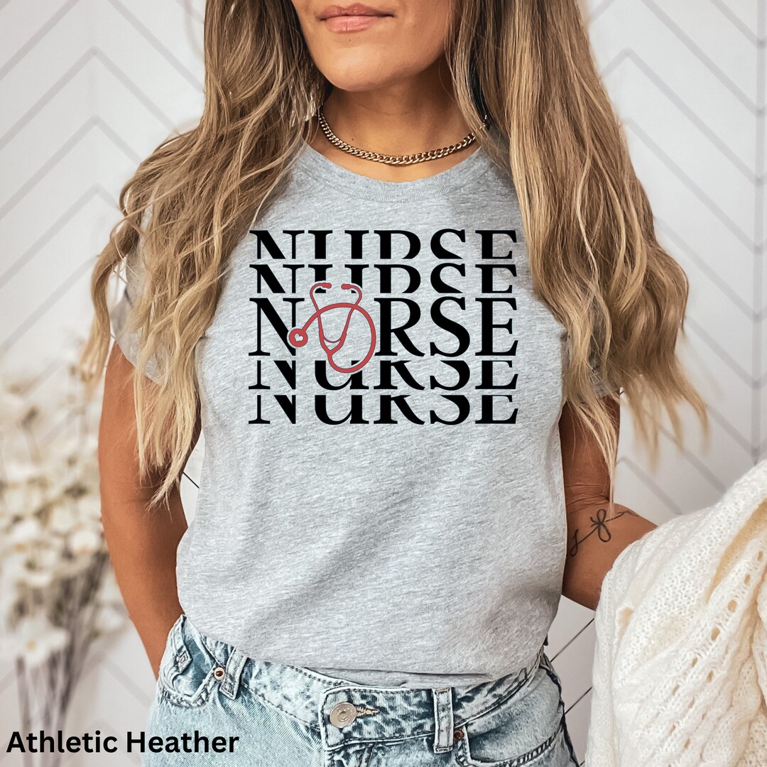 Nurse T-shirt, Nurse Stethoscope Shirt, Nurse Gift Idea, Nurse ...
