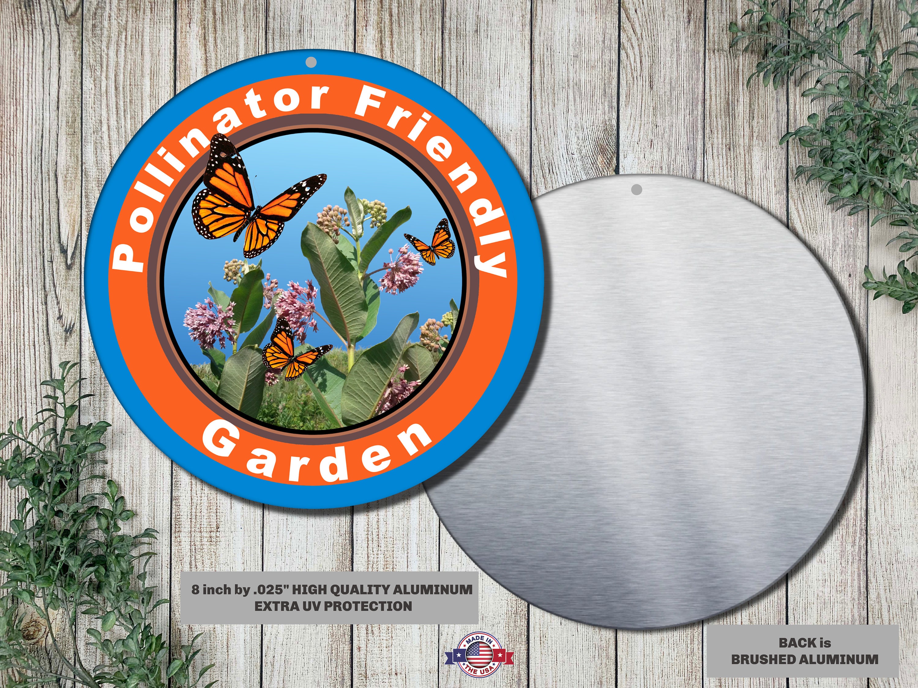 Pollinator Friendly Garden Sign Milkweed for Monarchs Sign Butterfly ...