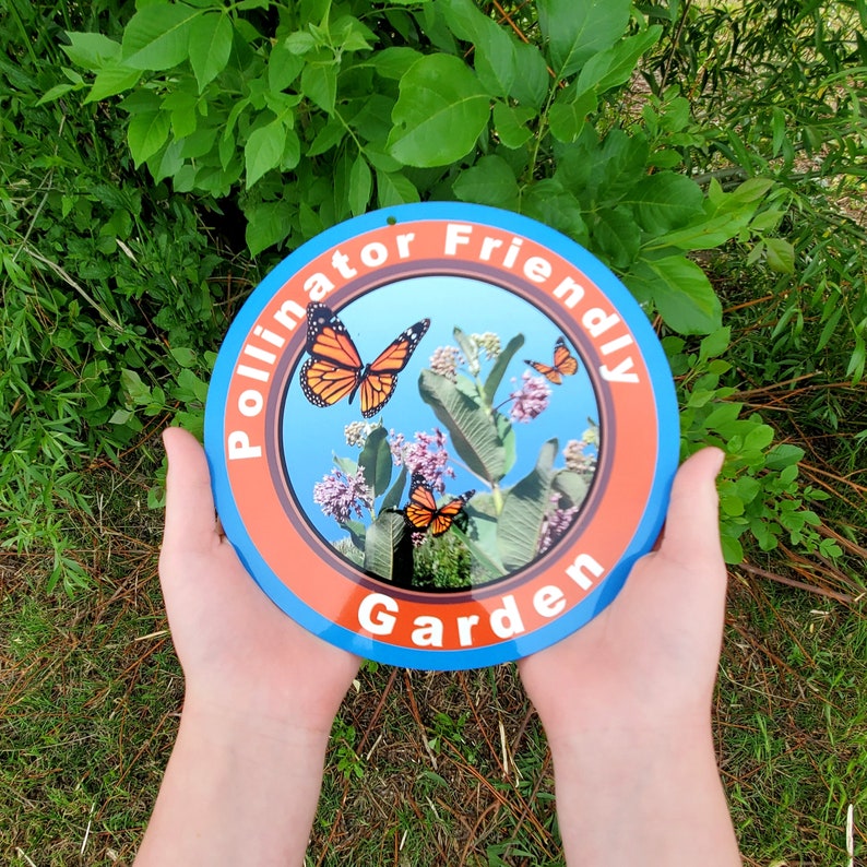 Pollinator Friendly Garden Sign Milkweed for Monarchs Sign Butterfly ...