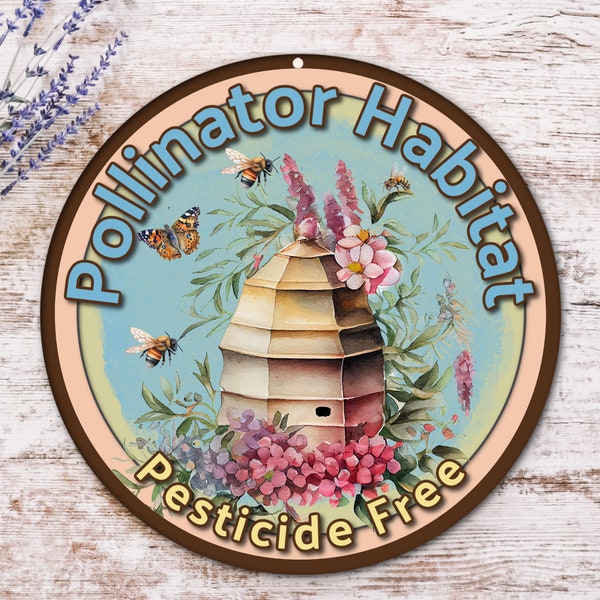 Pollinator Friendly Garden Sign - Etsy