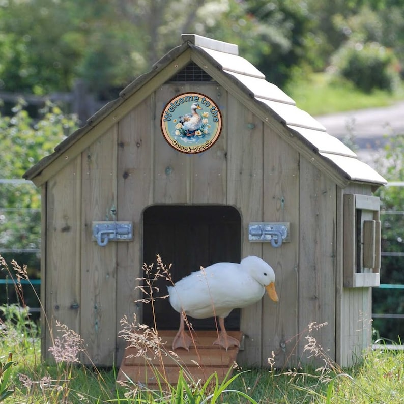 Welcome to the Quack Shack Sign Duck Coop House Sign Metal Duck Hutch ...