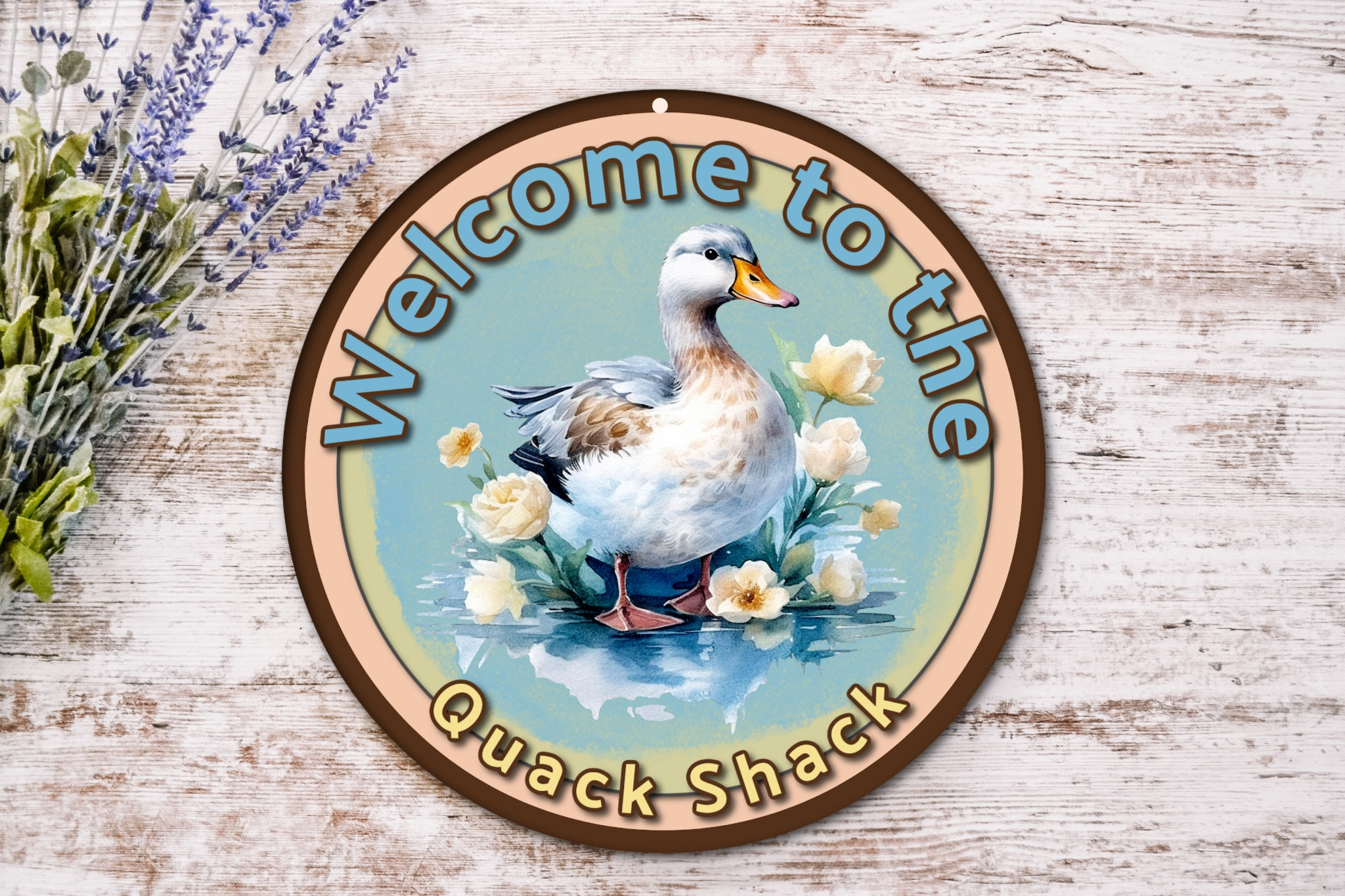 Welcome to the Quack Shack Sign Duck Coop House Sign Metal Duck Hutch ...