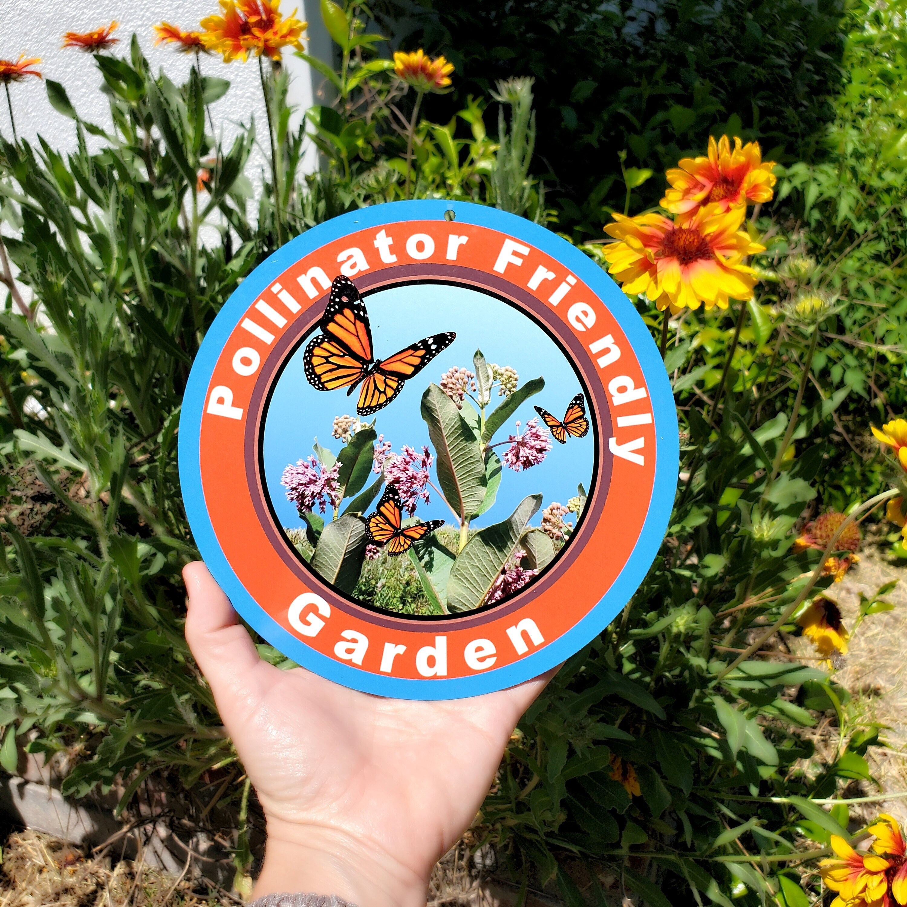 Pollinator Friendly Garden Sign Milkweed for Monarchs Sign Butterfly ...
