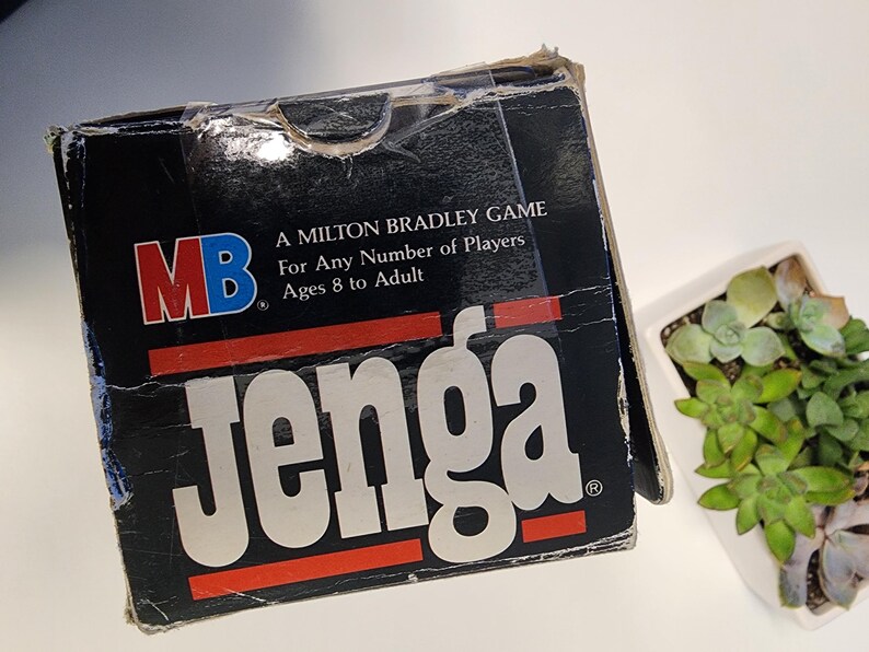 Original Vintage 1986 Jenga Game by Milton Bradley Hasbro - Etsy