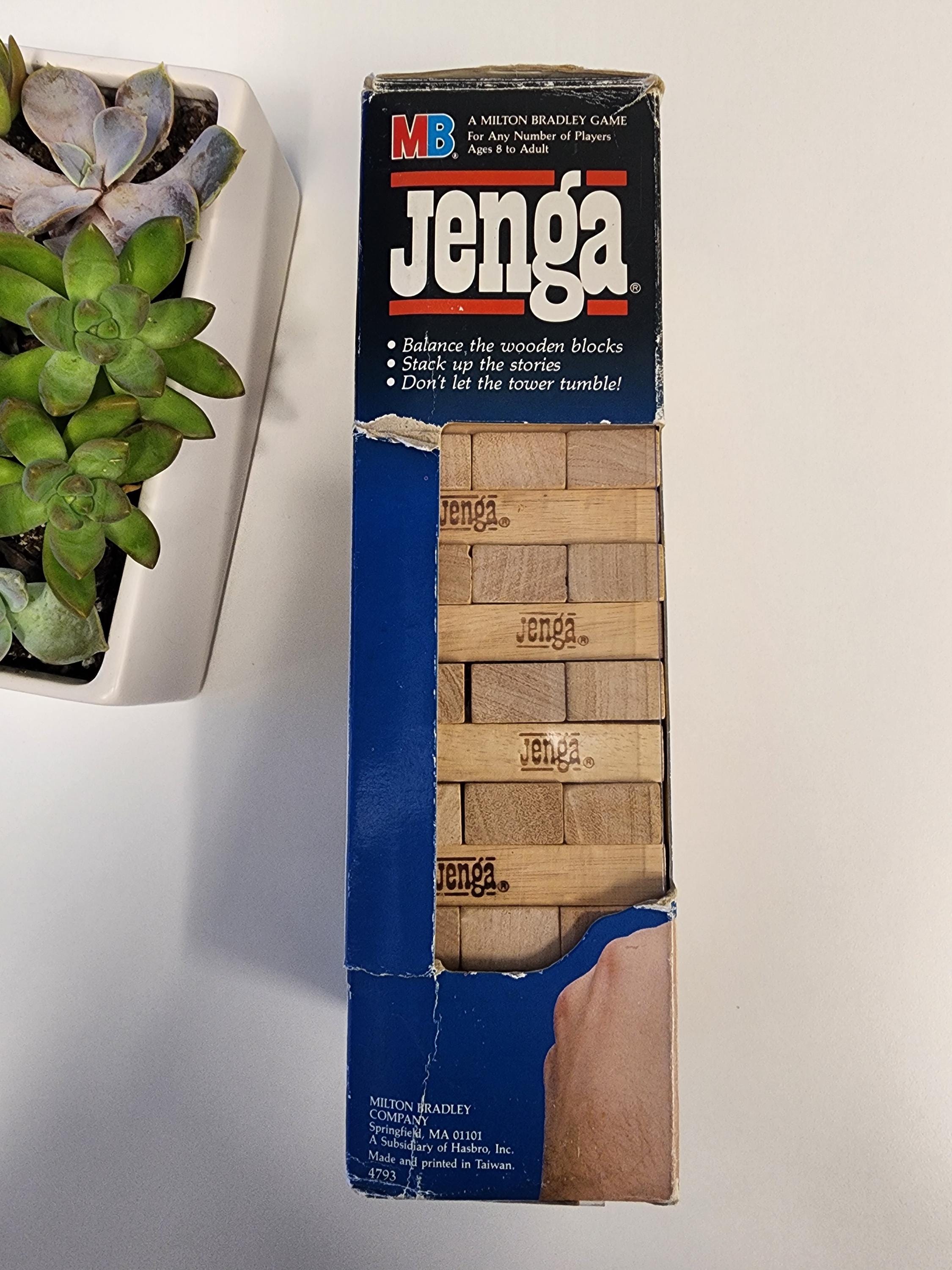 Original Vintage 1986 Jenga Game by Milton Bradley Hasbro - Etsy