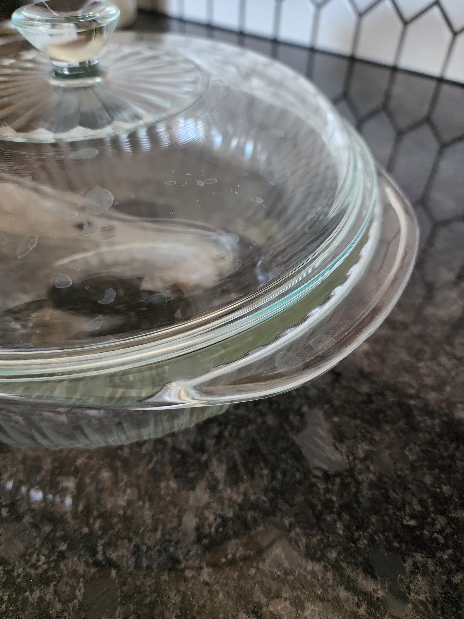 Vintage PYREX 2L Clear Glass Casserole Dish W Glass Lid 624C/024S - Etsy