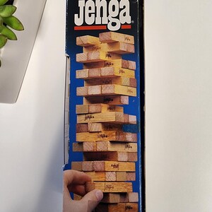 Original Vintage 1986 Jenga Game by Milton Bradley Hasbro - Etsy