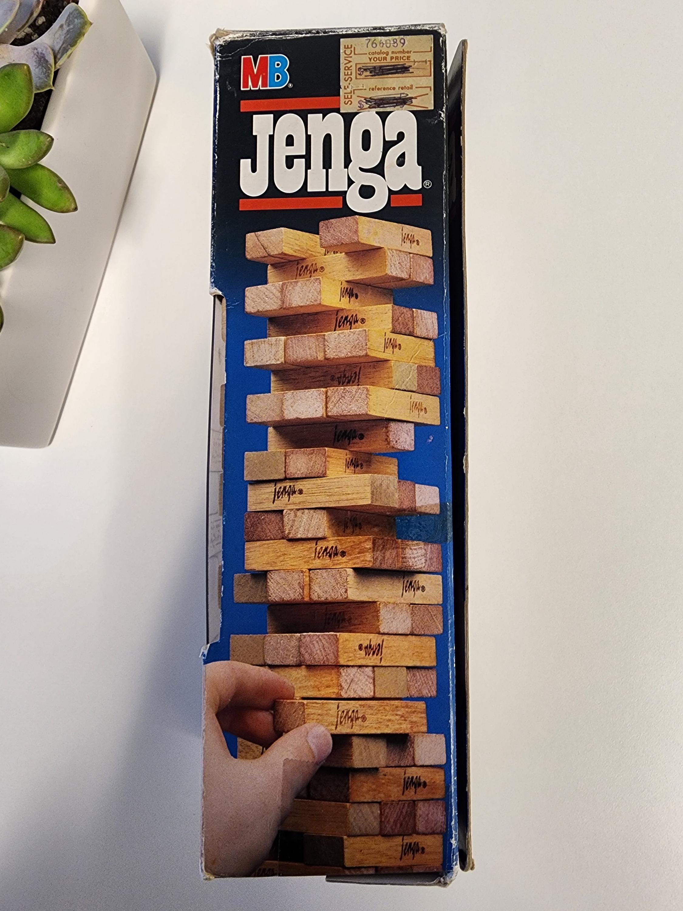 Original Vintage 1986 Jenga Game by Milton Bradley Hasbro - Etsy