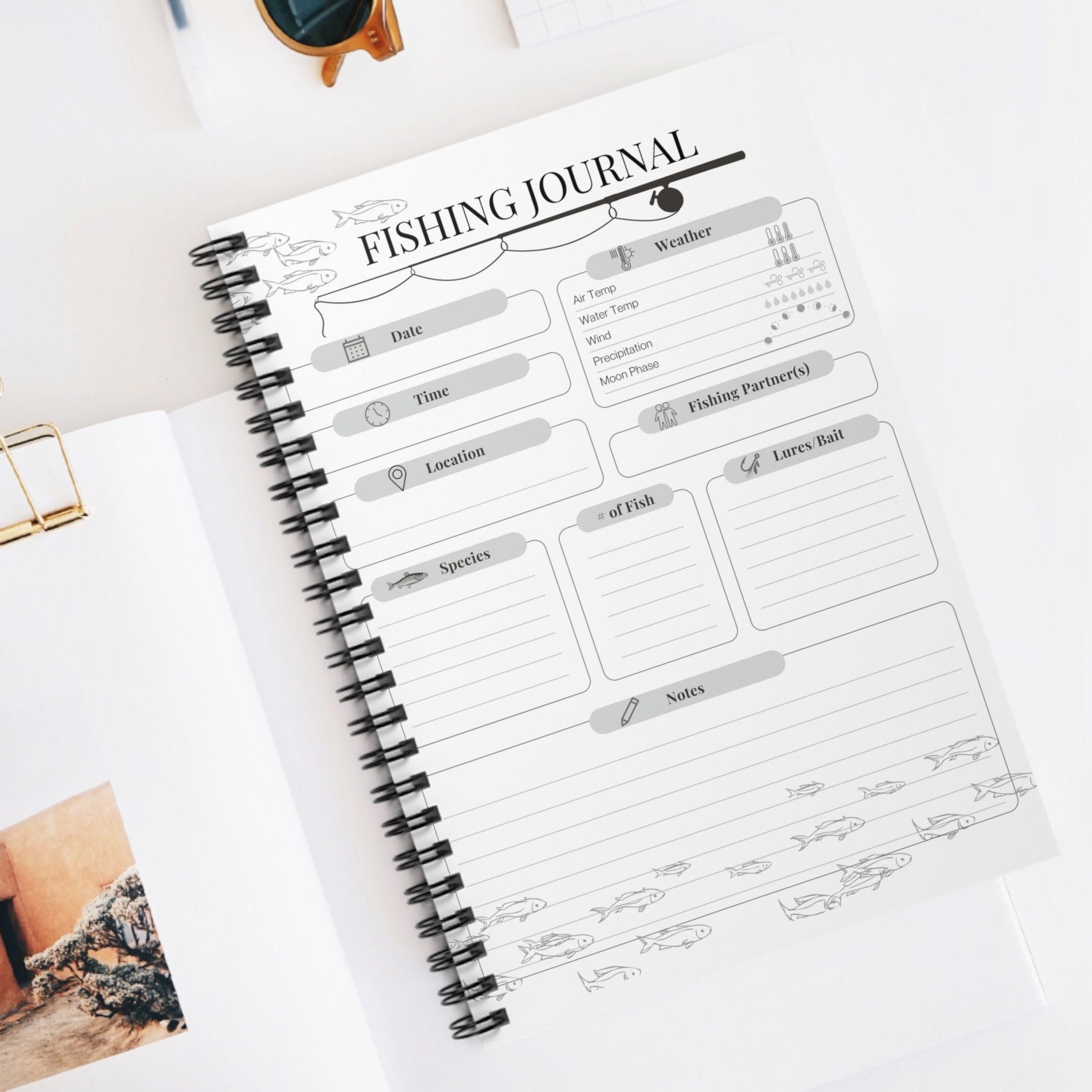 Ultimate Fishing Log and Journal, Instant Download, Digital File ...