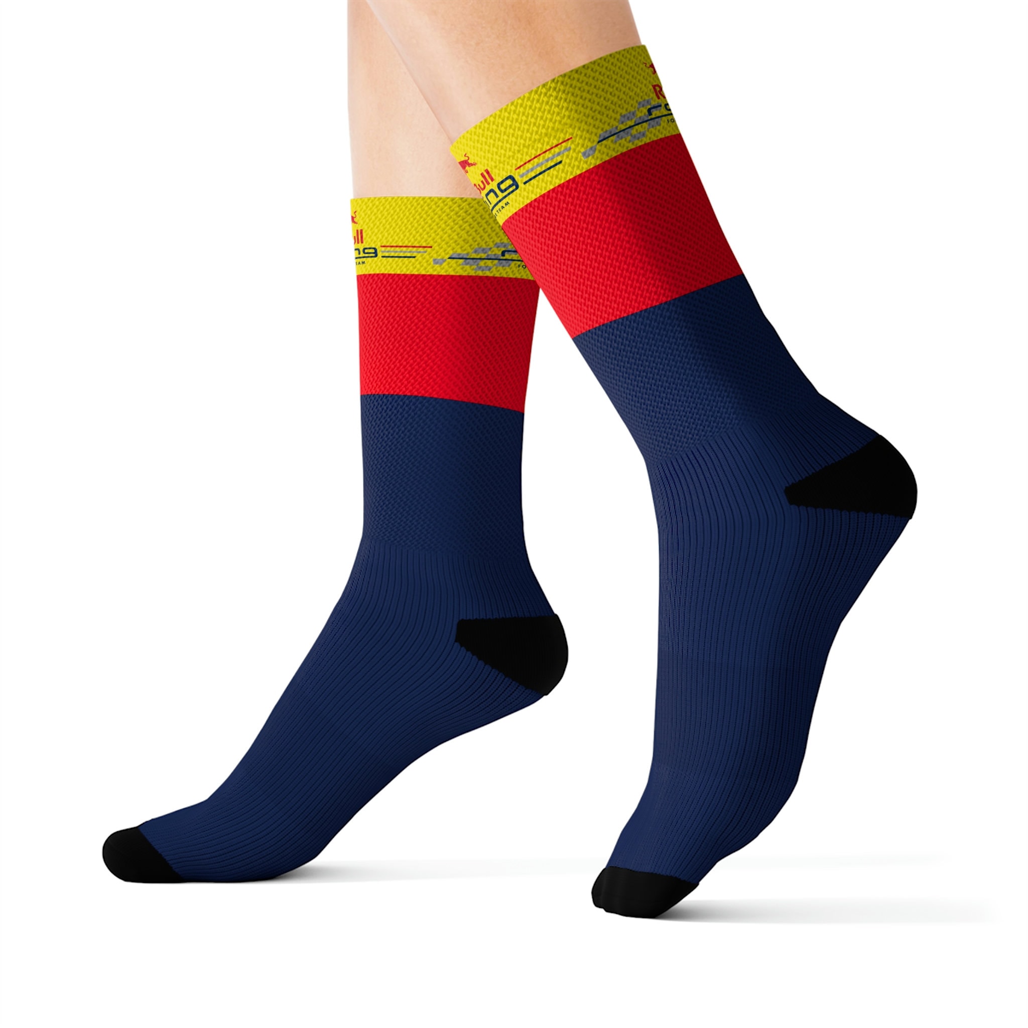 Redbull Racing Formula One F1 Team Color Socks Max Verstappen Sergio ...