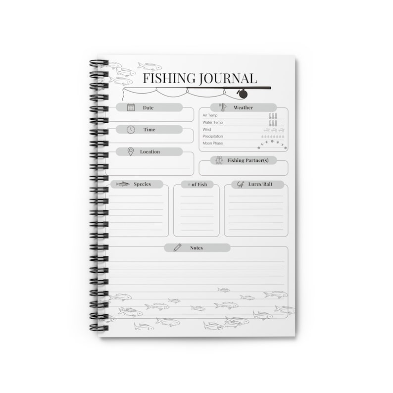 Ultimate Fishing Log and Journal, Instant Download, Digital File ...