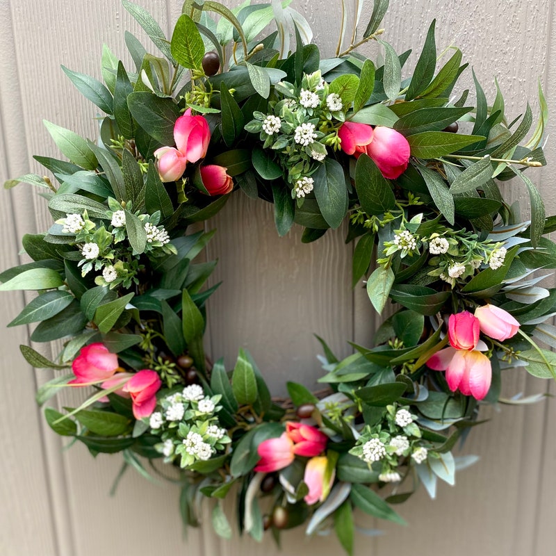 Modern Spring Wreath - Etsy