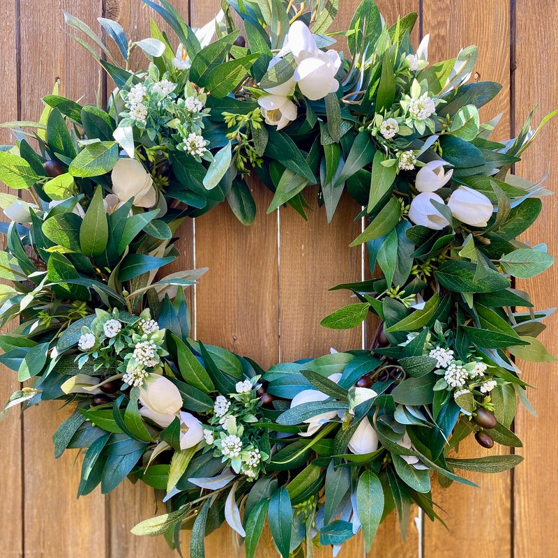 Modern Spring Wreath - Etsy