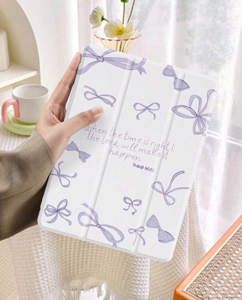 Pink Bow Bible Verse iPad Case - Cute Trendy iPad Case - God is Good ...