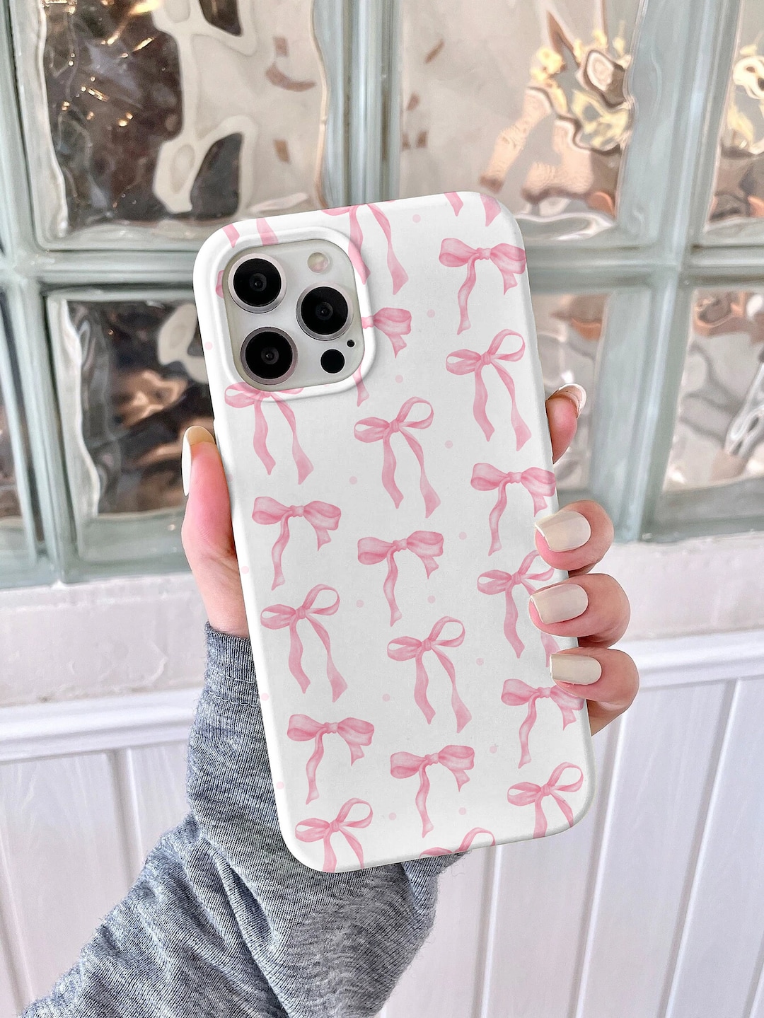 Pink Bow Phone Case - Coquette Phone Case - Soft Girl Era - Girly ...