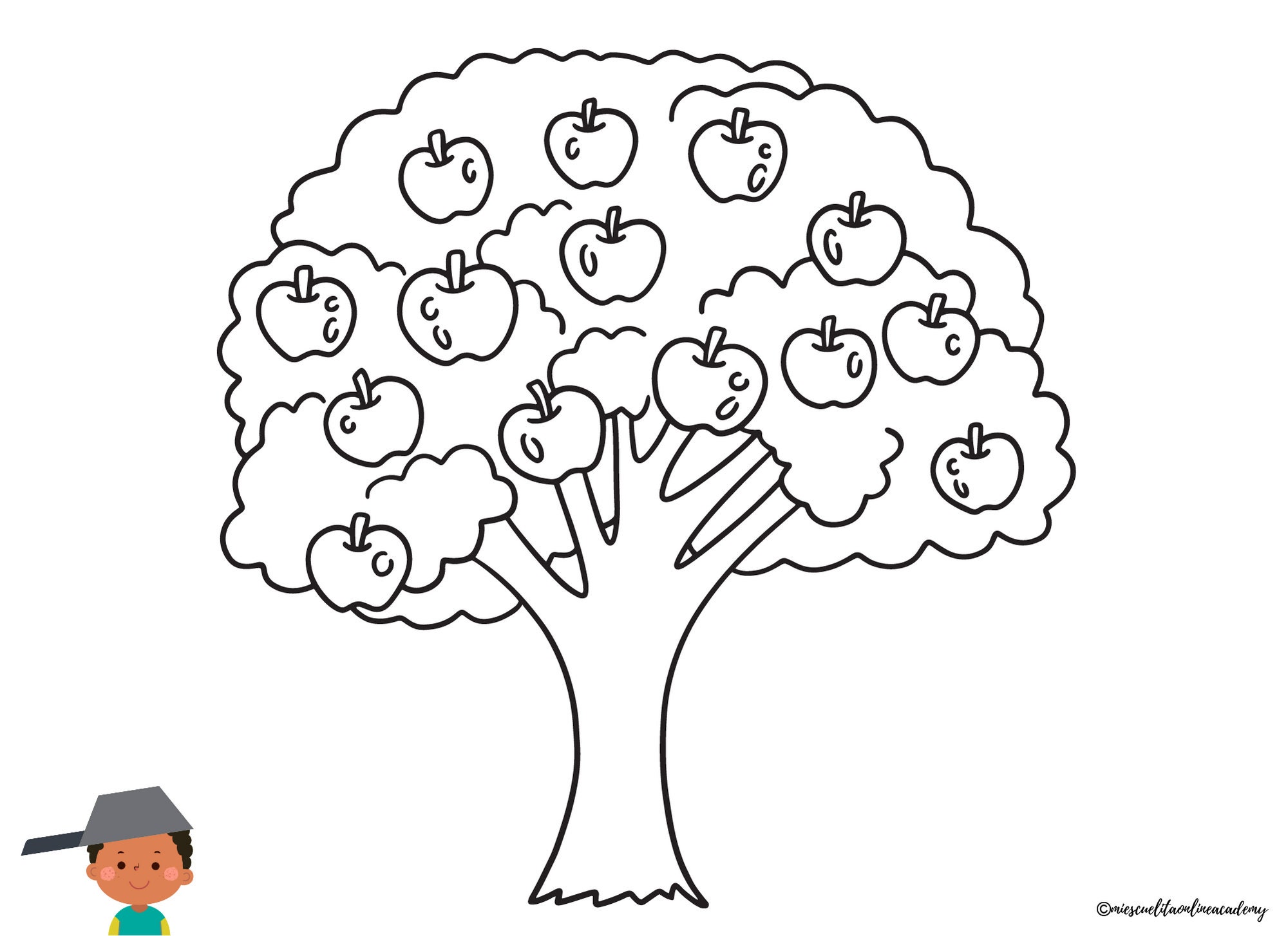 Johnny Appleseed Apple Sorting & Coloring, Autumn Preschool Sorting ...