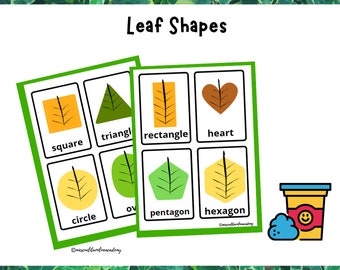 Preschool Shape Cards - Etsy