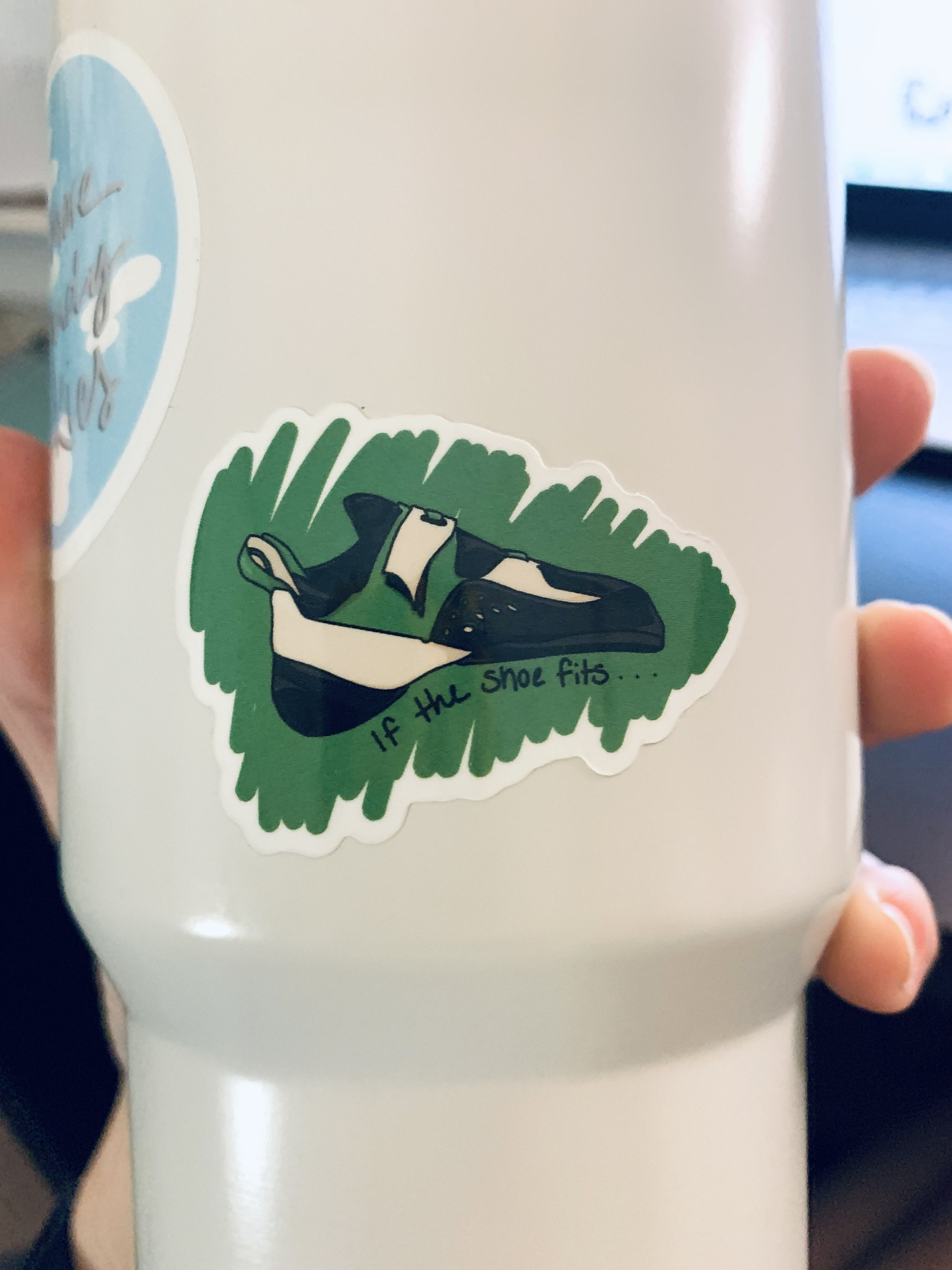 Climbing Shoe Vinyl Sticker - Etsy