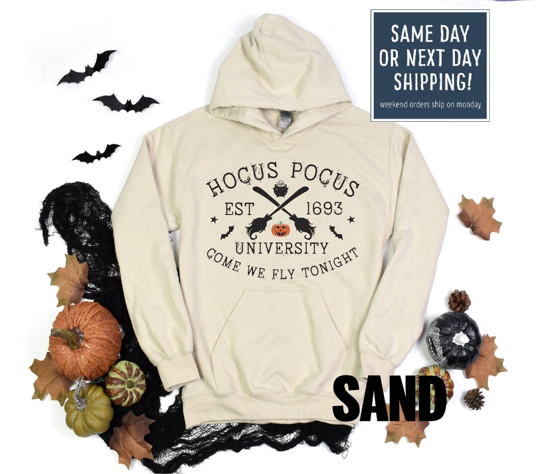 Hocus Pocus University Hoodie, Halloween Shirt, Halloween Witches Shirt ...