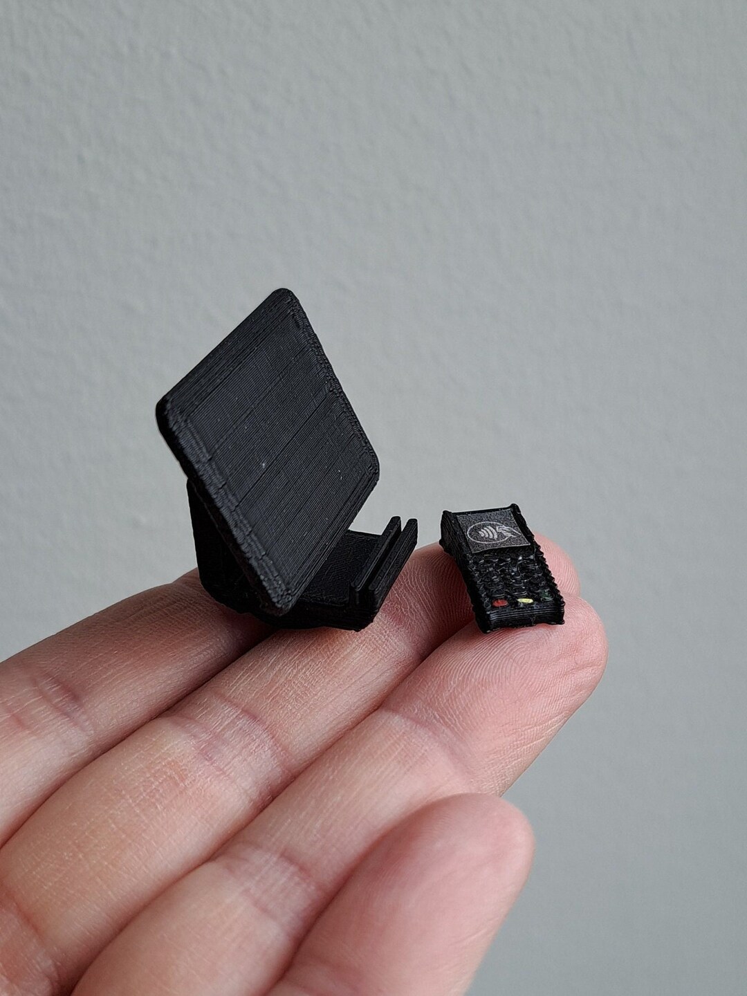 Miniature Dollhouse Cash Register Card Reader Payment Dolls House Shop ...
