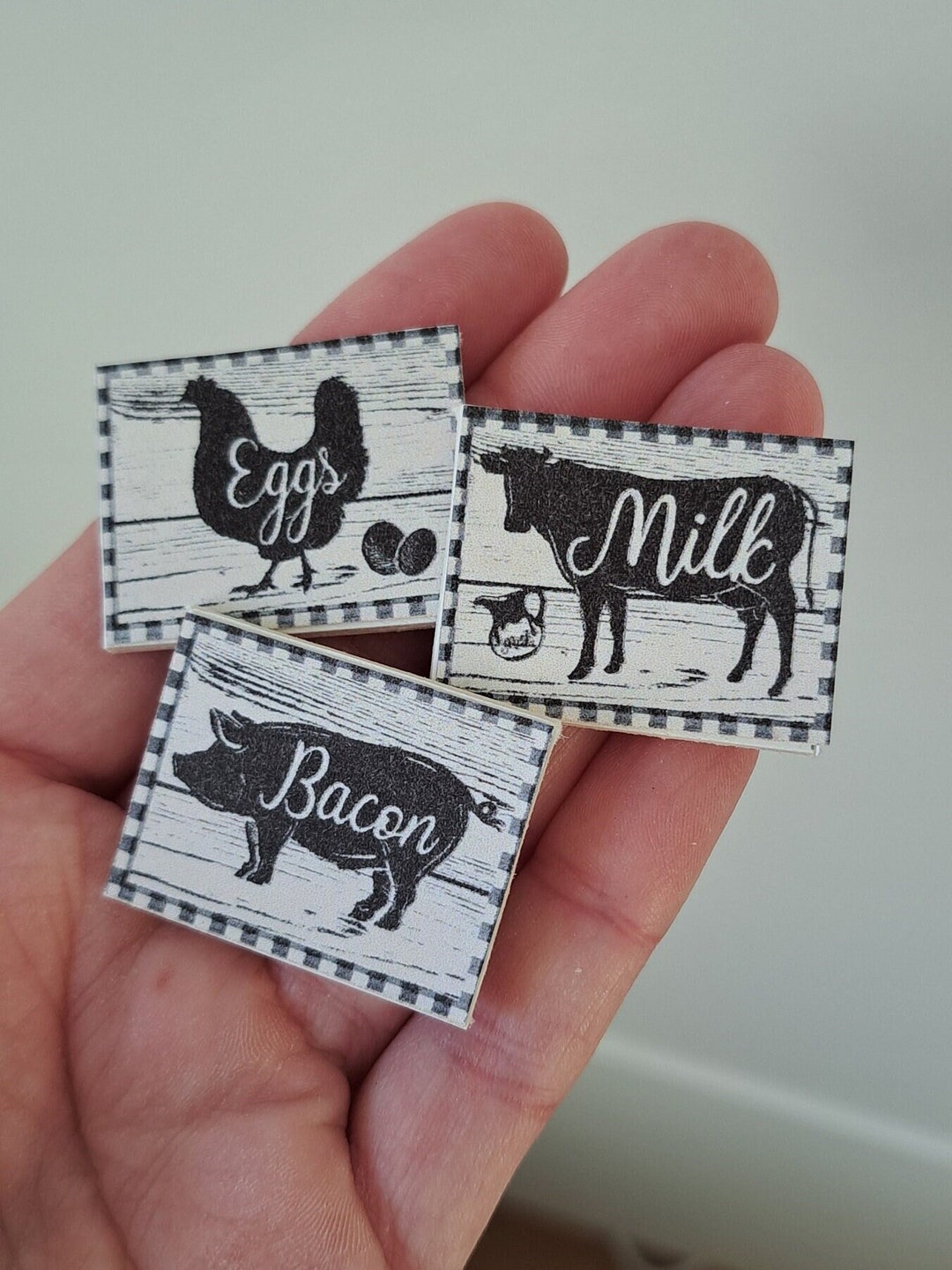 Miniature Dollhouse Farmhouse Kitchen Ware Signs Decor Sign Home Decor ...