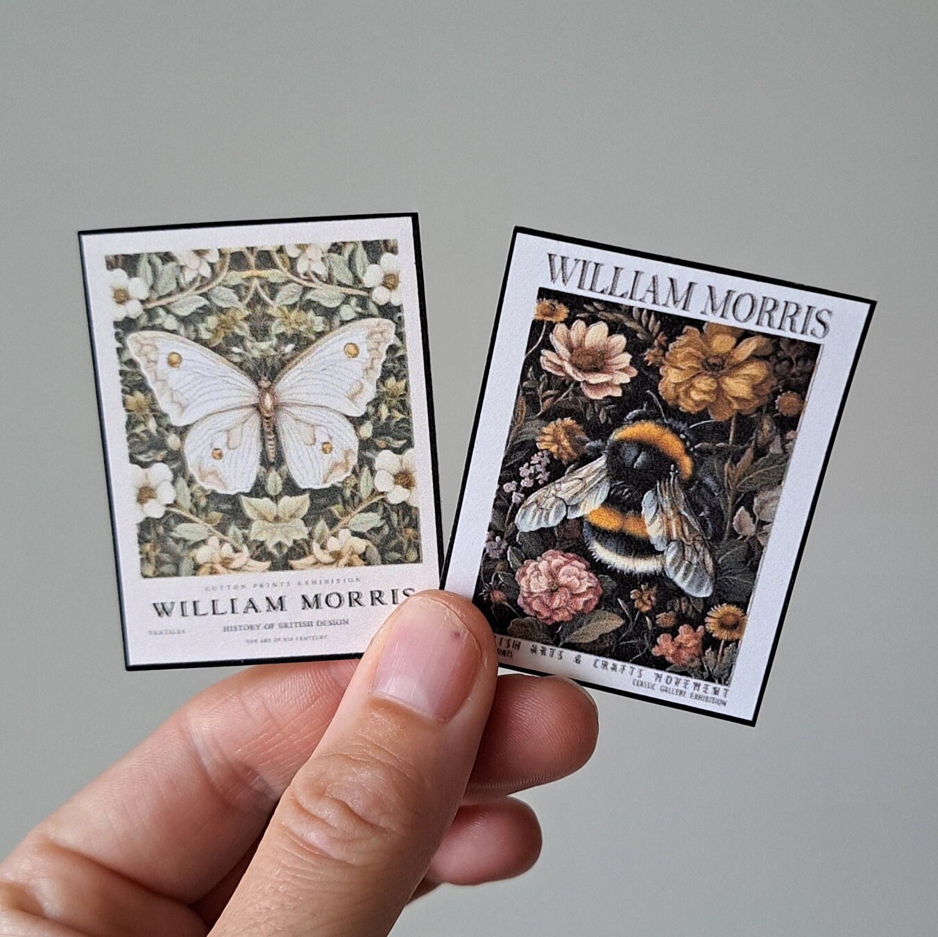 Miniature Dollhouse Decor Posters: 1/12 Scale, Set of 2 - Etsy