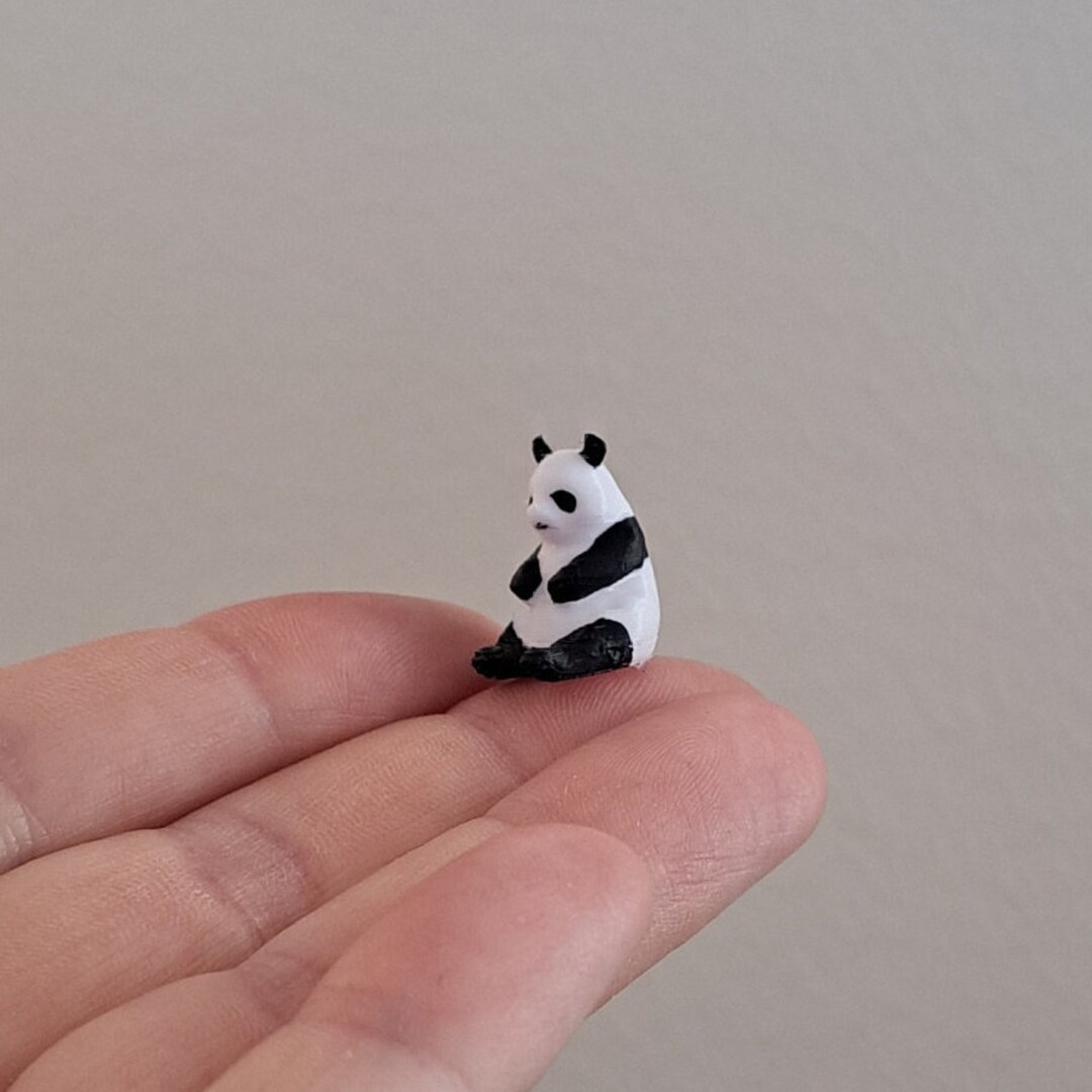 Miniature Dollhouse Panda Kids Room Decor Home Decoration - Etsy
