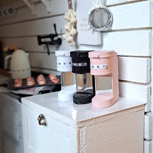 1:12 Miniature Dollhouse Coffee Maker Espresso Machine Kitchen Ware ...