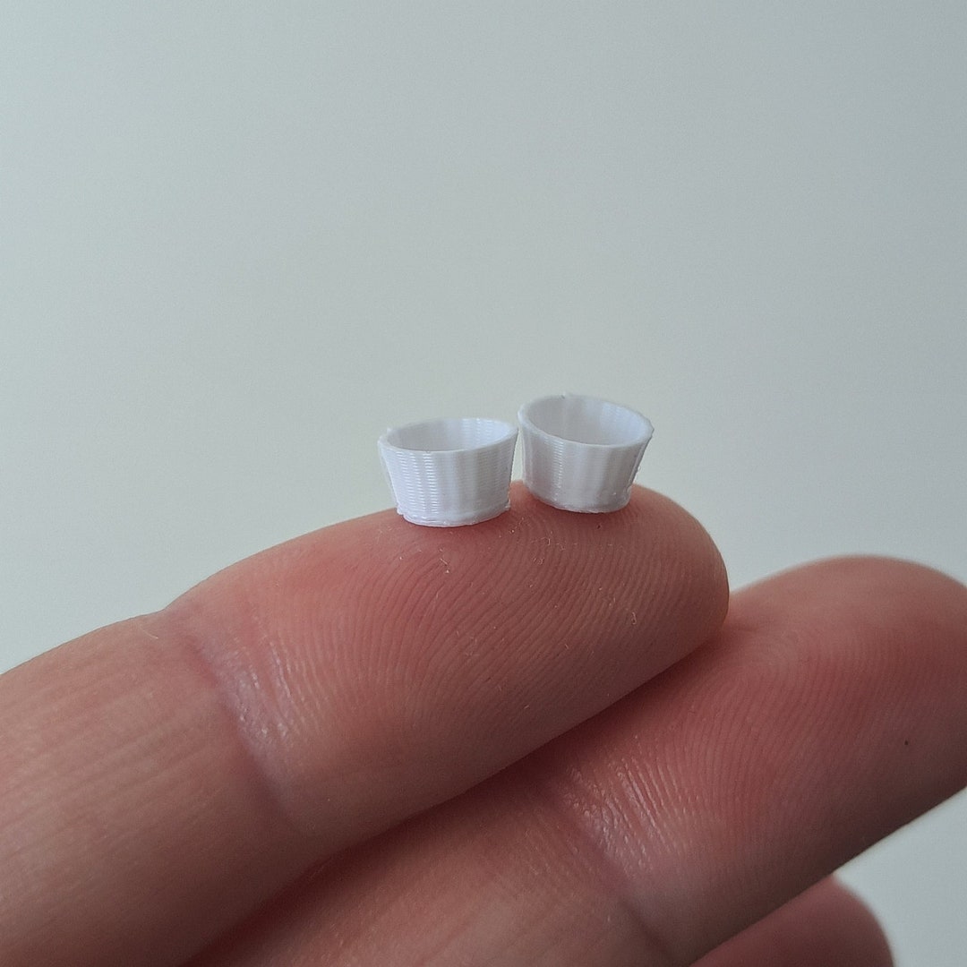 Miniature Dollhouse Cupcake Cups Kitchen Ware Decorating Baking ...