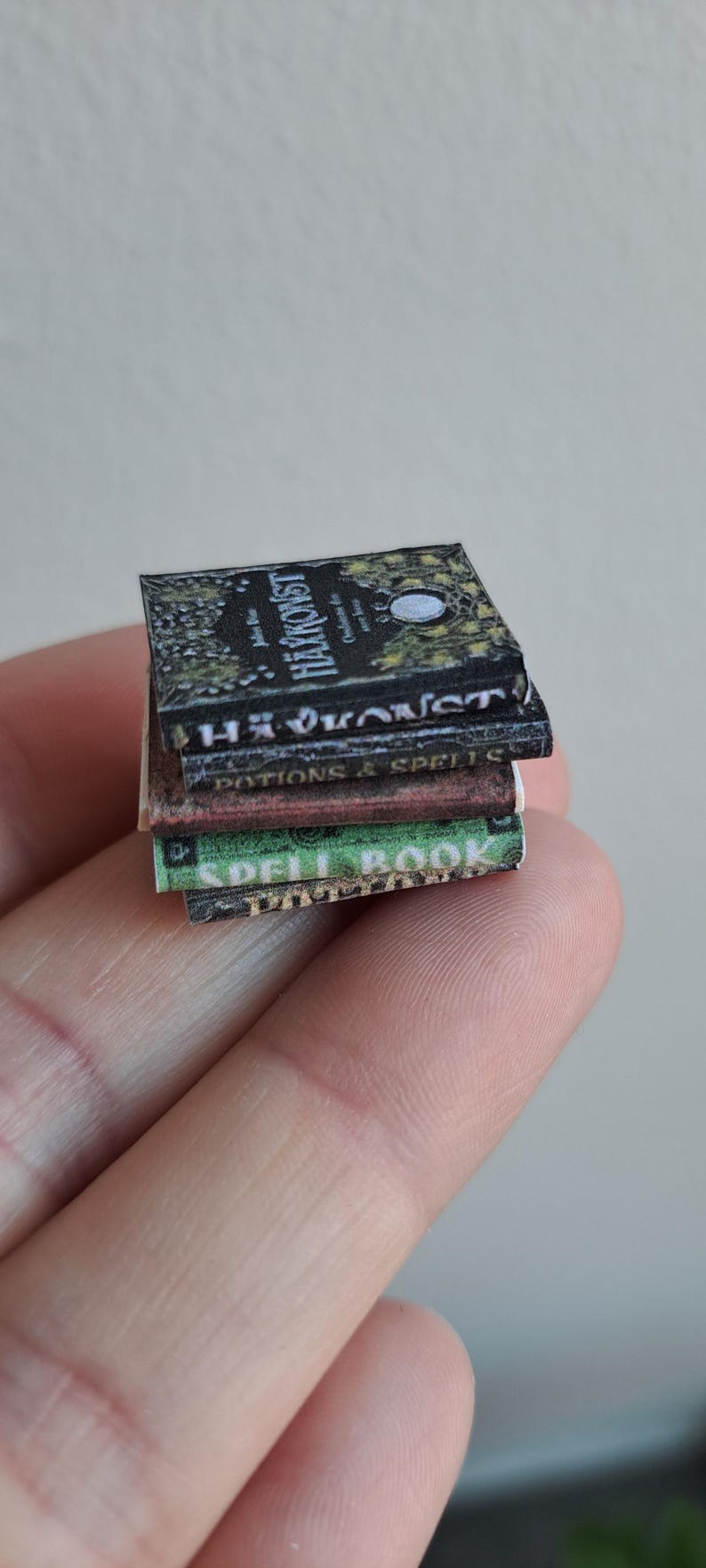 Miniature Dollhouse Halloween Witch Books: 1/12 Scale Decor, Set of 5 ...