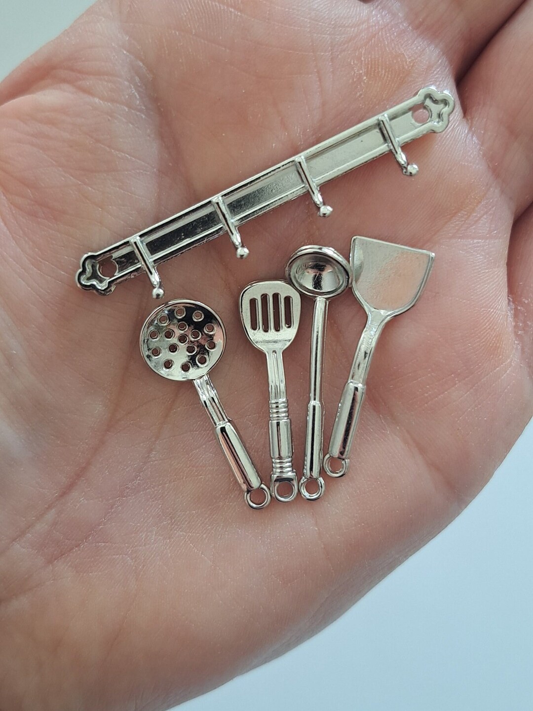 Miniature Dollhouse Utensils Set Kitchen Table Cooking Ware Home ...