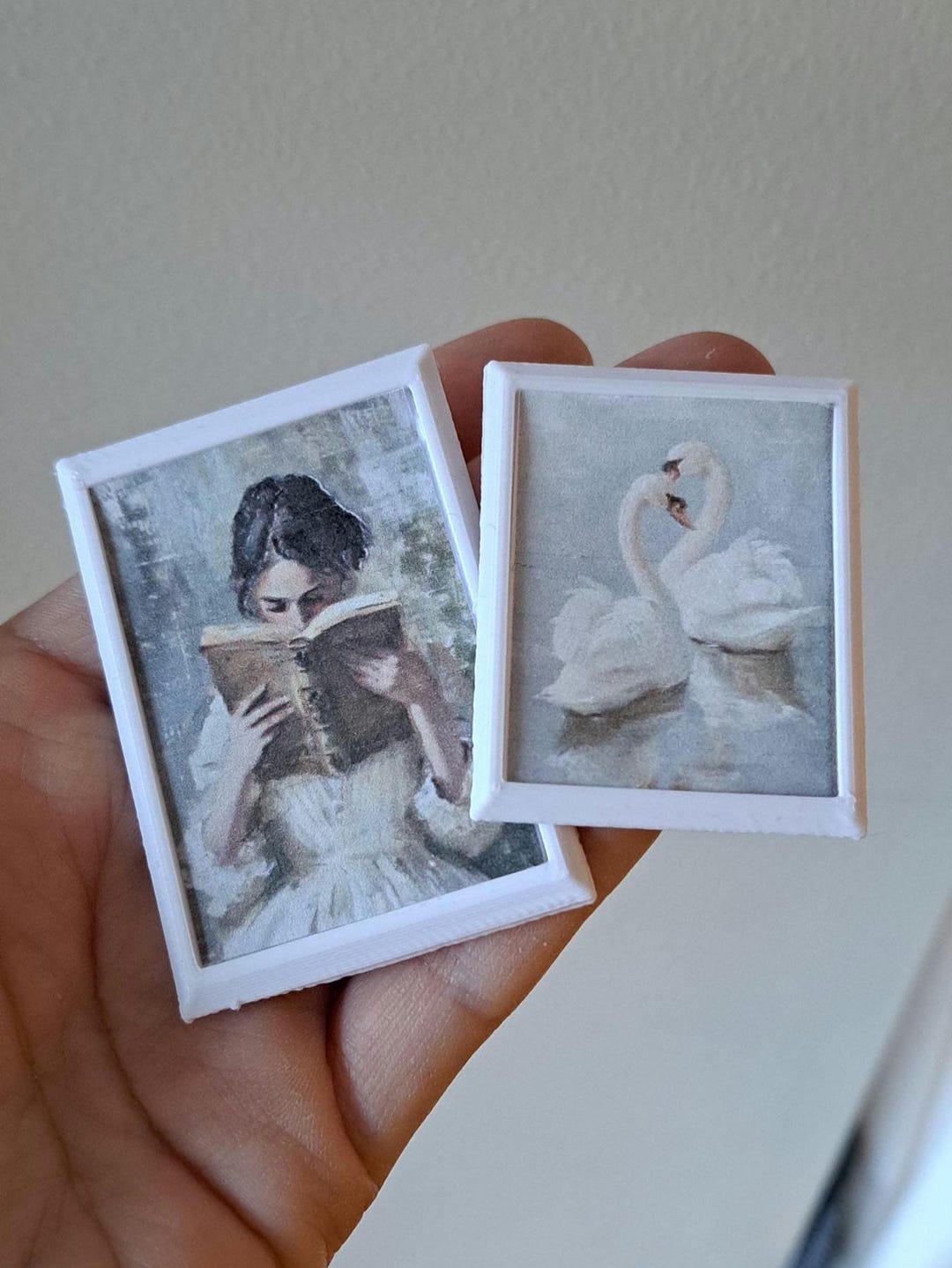 Miniature Dollhouse Paintings - 1/12 Scale Decor, Set of 2 - Etsy