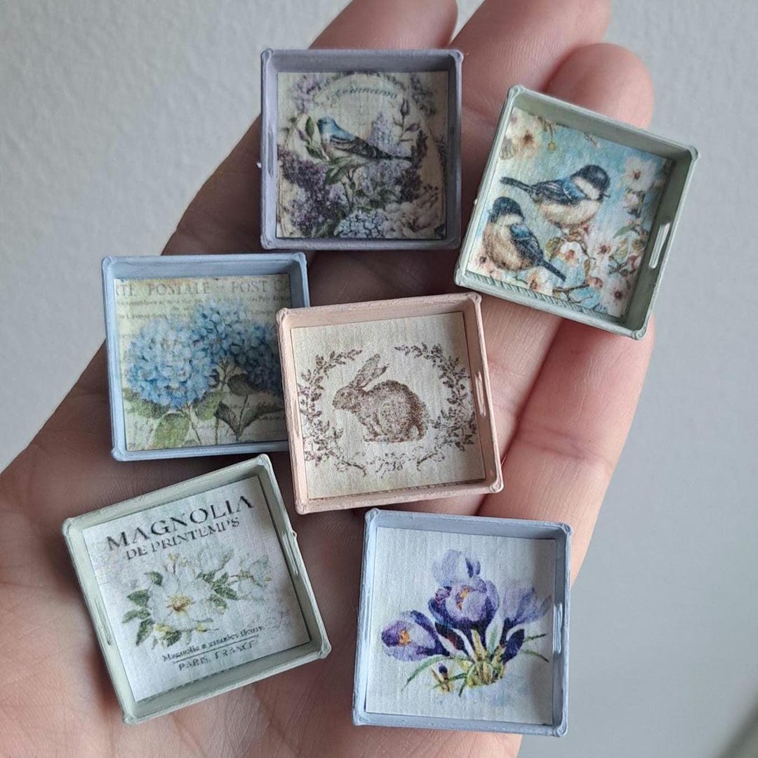 1:12 Miniature Dollhouse Kitchen Squared Tray Home Decor Kitchen Ware ...