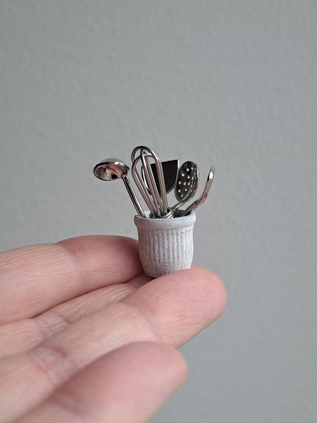 Miniature Dollhouse Utensils Set Kitchen Table Cooking Ware Home ...