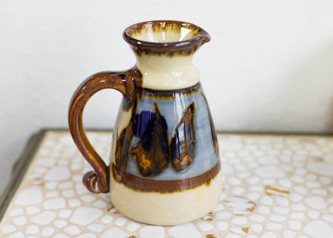 Handmade Farmhouse Creamer Pitcher Vase With Glossy Glaze / Artist ...