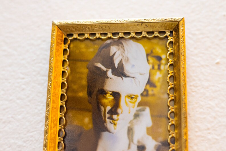 Vintage Framed Ornate Gold Drip Modern Art Photograph Greek Roman ...