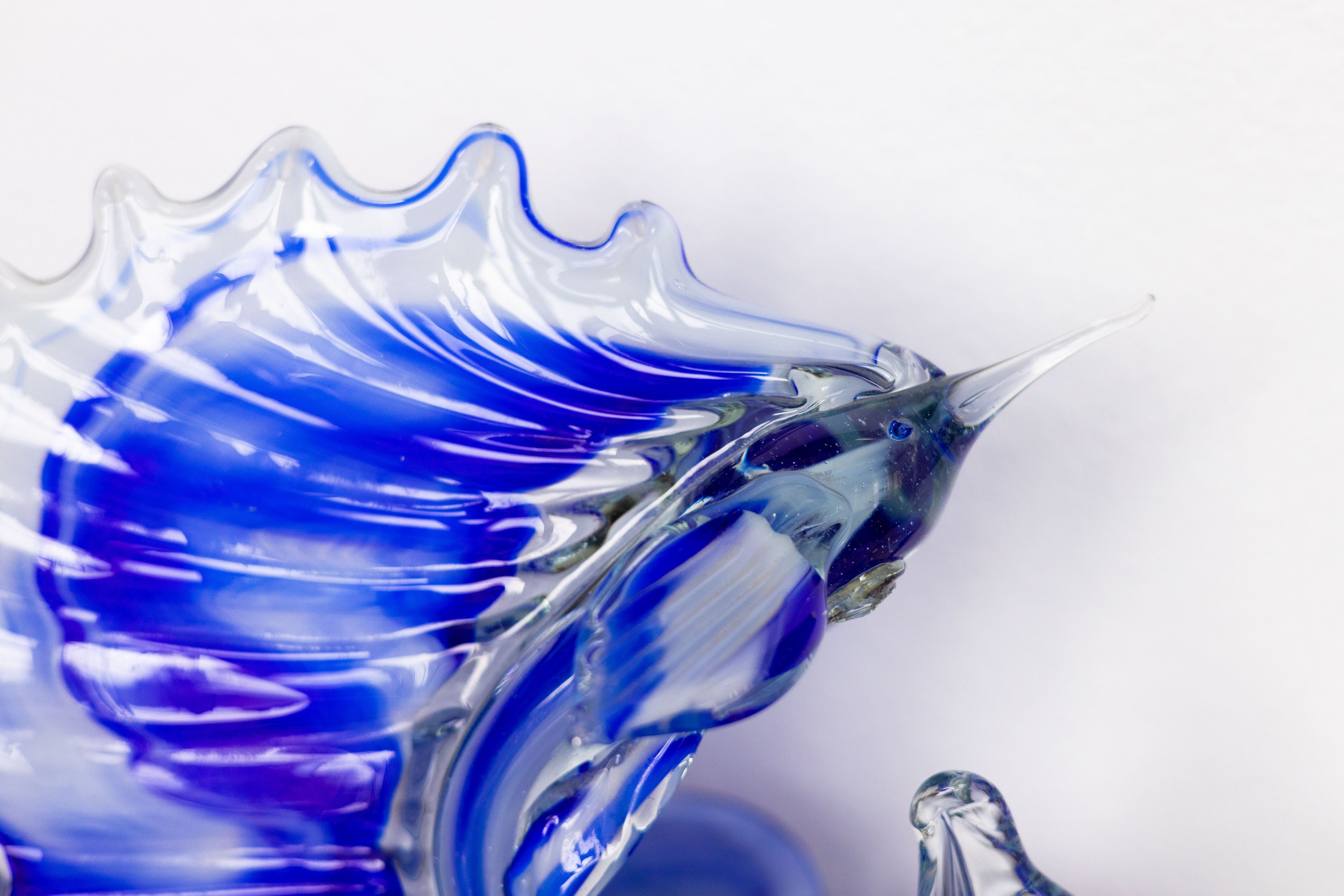 Vintage Murano Art Glass Swordfish / Decorative Collectible Glassware ...