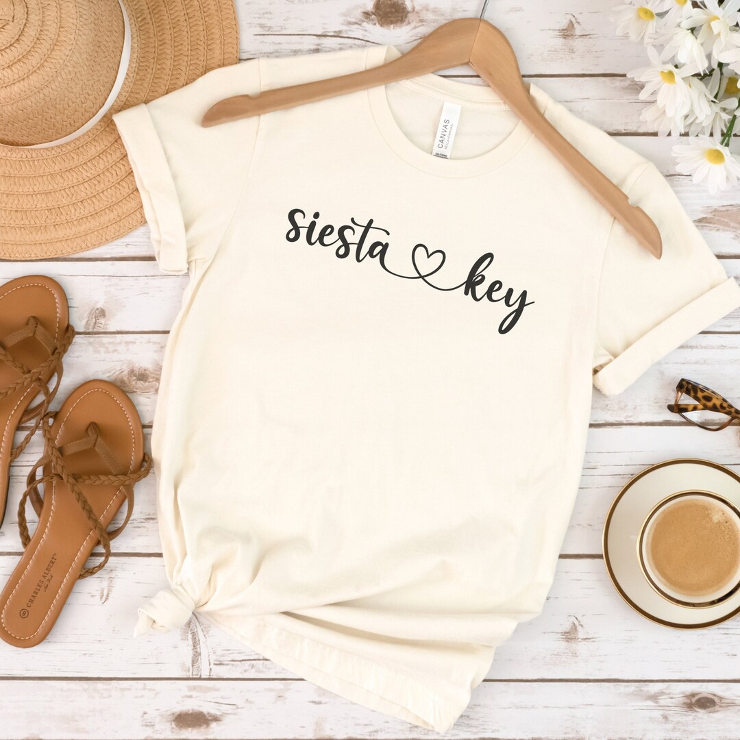 Siesta Key T-shirt, Tropical Siesta Key Shirt, Summer Shirt, Womens ...