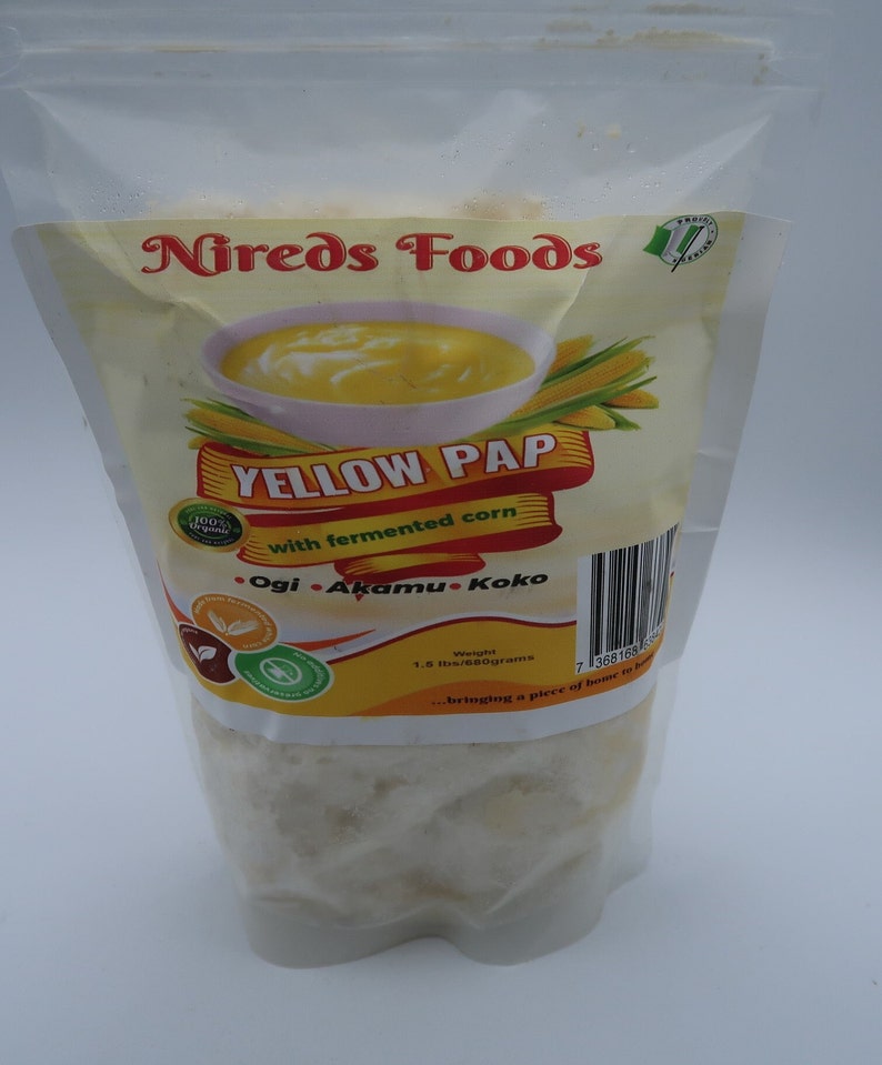 Nigerian Homemade Ogi. Frozen Pap. Fresh Yellow Pap. Ogi. Akamu White ...