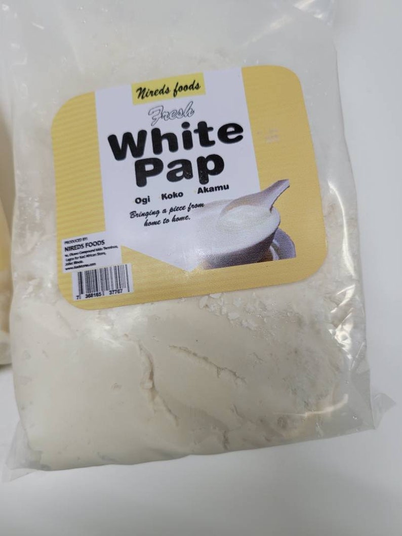 Nigerian Homemade Ogi. Frozen Pap. Fresh Yellow Pap. Ogi. Akamu White ...