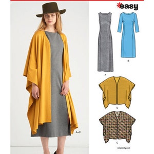 New Look Sewing Pattern Misses' Dress and Wrap 6573 - Etsy